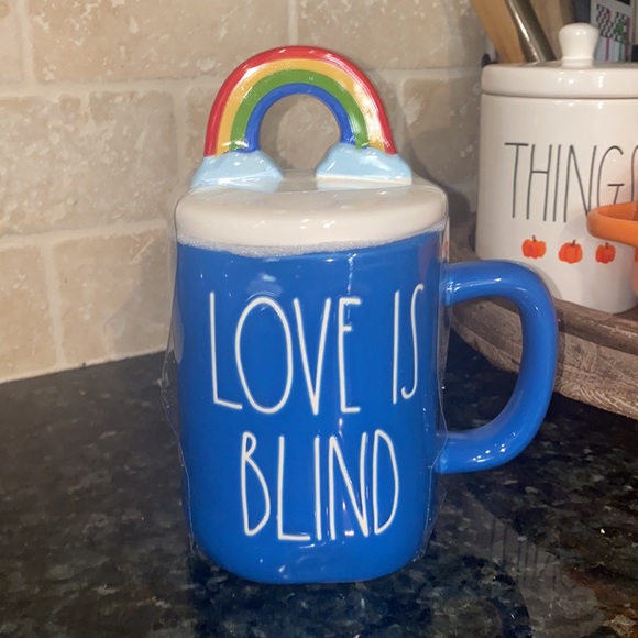 Rae Dunn | Kitchen | Rae Dunn Love Is Blind Rainbow Lid Coffee Mug ...